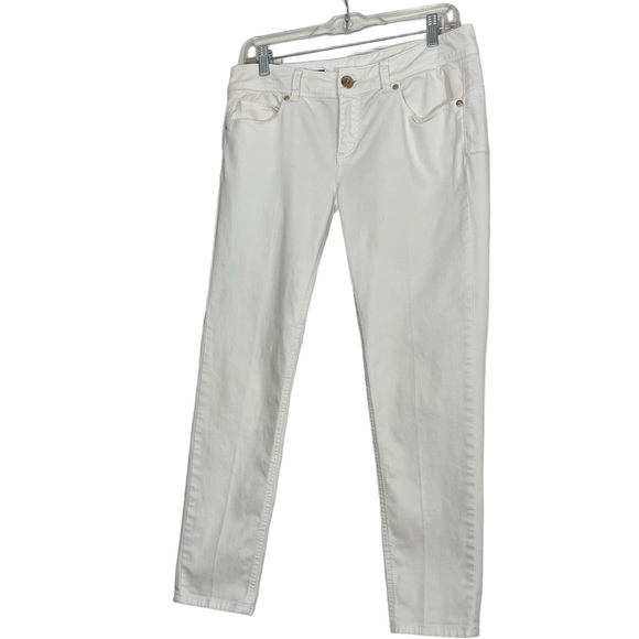 Cache | Pants & Jumpsuits | Cache Offwhite Contour Skinny Jeans | Poshmark